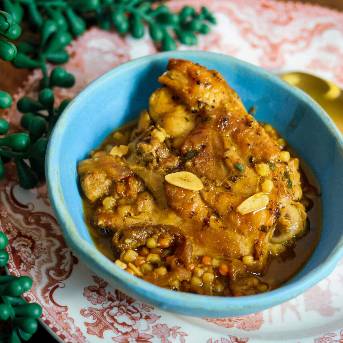 Apricot Chicken Tagine - The Familiar Kitchen