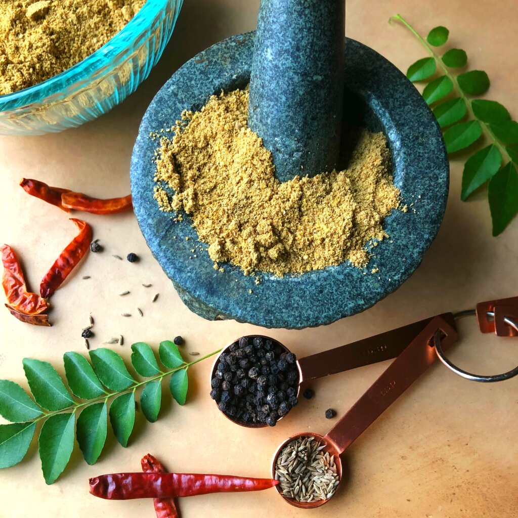 South Indian Rasam Podi (Powder) - The Familiar Kitchen