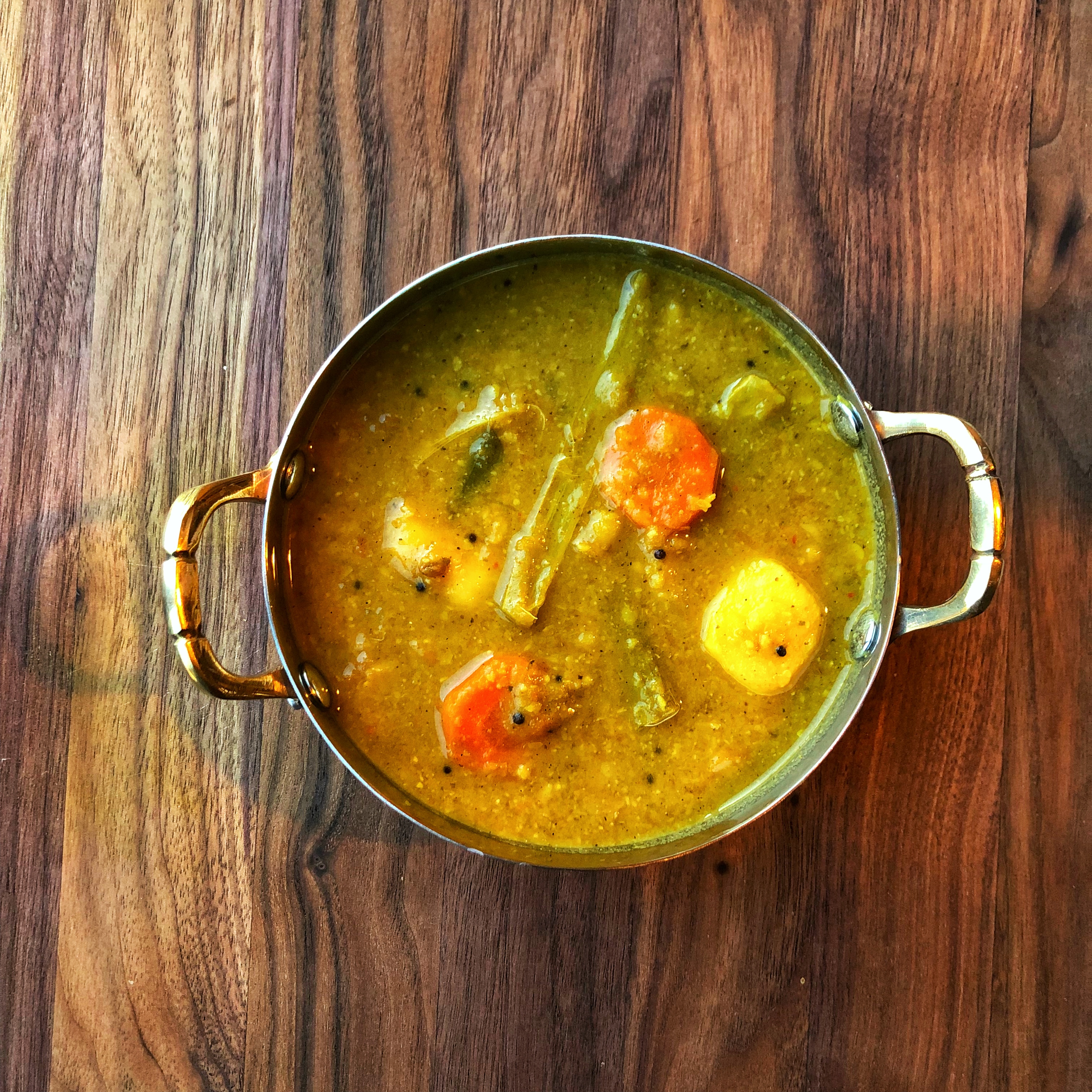 Sambar (a south indian vegetable stew) - The Familiar Kitchen