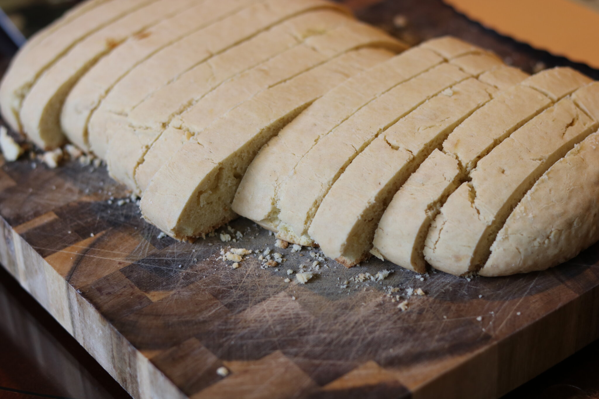 Orange Rose Biscotti with Citrus Nutella Drizzle - The Familiar Kitchen
